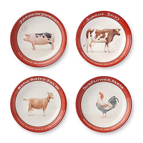 Click here for Certified International Vintage Farm Soup Bowls  S... prices