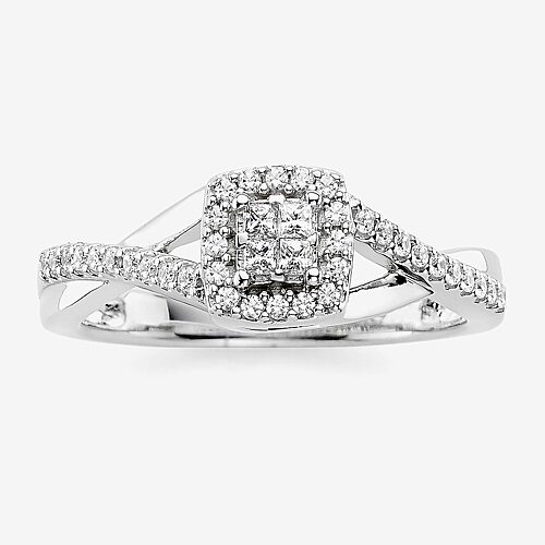 Click here for 1/10 CT.T.W. Natural Diamond 10K White Gold Prince... prices