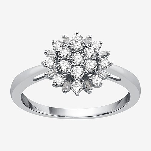 Click here for Diamond Blossom (I-J / I3) Womens 1/2 CT. T.W. Nat... prices