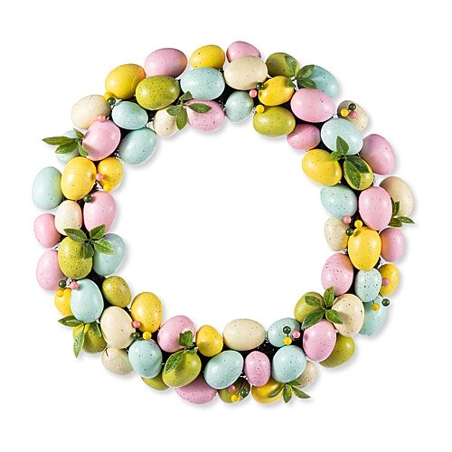 Click here for Glitzhome 18D Easter Eggs Wreath  One Size  Green prices