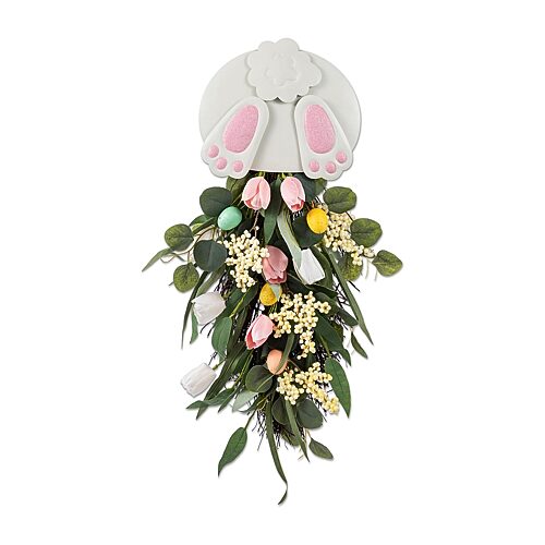 Click here for Glitzhome 26 Bunny And Tulip Teardrop Easter Table... prices