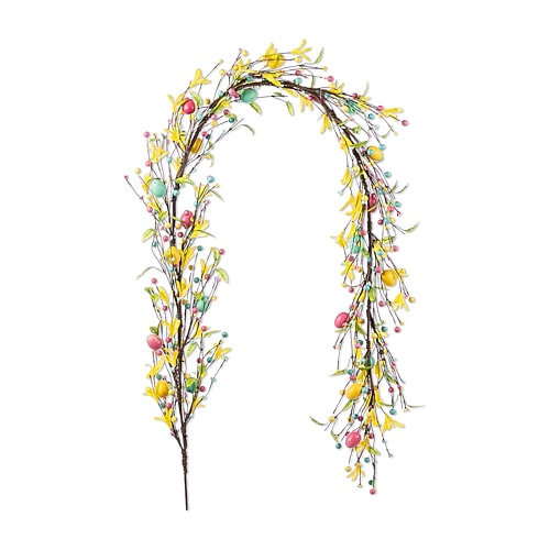 Click here for Glitzhome 72 Egg And Flower Easter Garland  One Si... prices