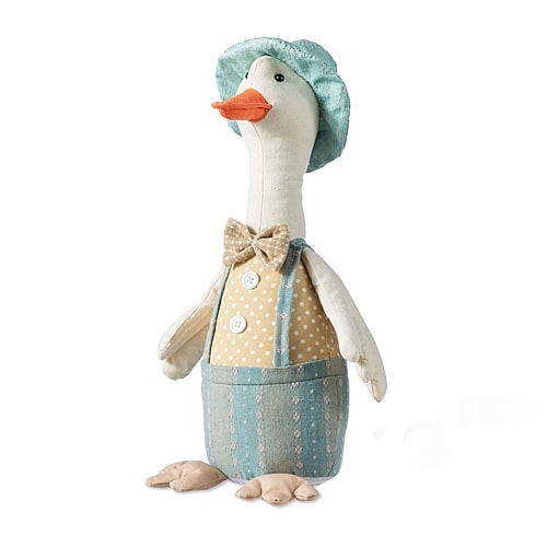 Click here for Glitzhome 16 Fabric Boy Duck Figurine Easter Table... prices