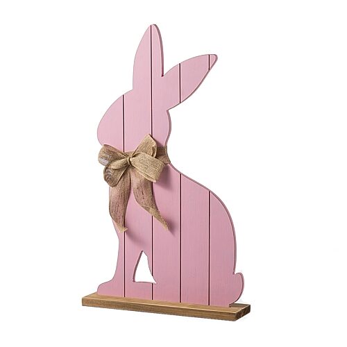 Click here for Glitzhome 24 Wooden Pink Bunny Easter Porch Sign... prices
