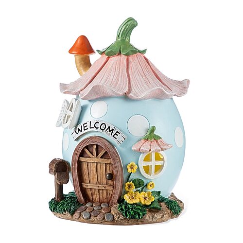 Click here for Glitzhome 8 Resin Egg Shaped House Easter Tabletop... prices