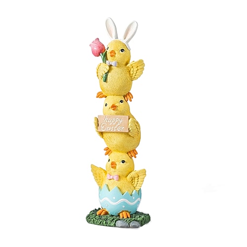 Click here for Glitzhome 14 Resin Stackable Chickens Easter Table... prices