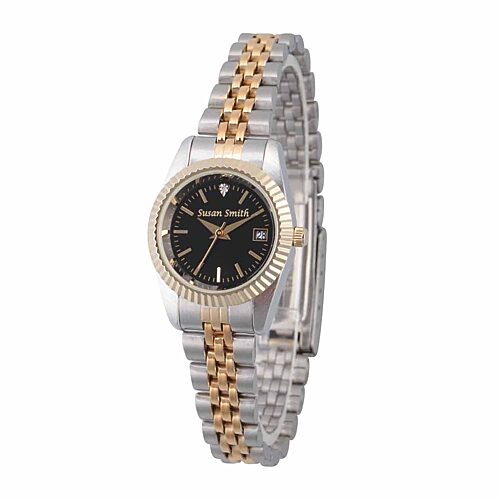 Click here for Womens Crystal Accent Two Tone Stainless Steel Bra... prices