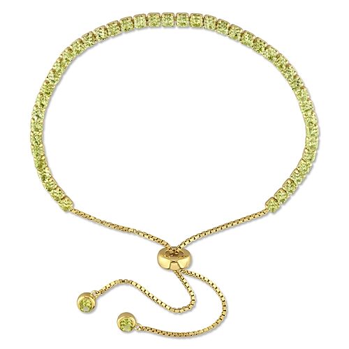Click here for Womens Genuine Green Peridot Sterling Silver Bolo... prices