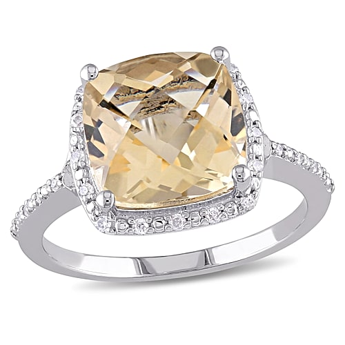 Click here for Womens 1/10 CT. T.W. Genuine Yellow Citrine Sterli... prices
