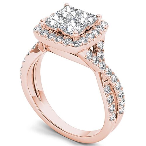 Click here for Womens 2 CT. T.W. Natural White Diamond 14K Gold C... prices