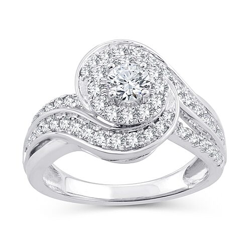 Click here for Womens 1 CT. T.W. Natural White Diamond 10K Gold R... prices