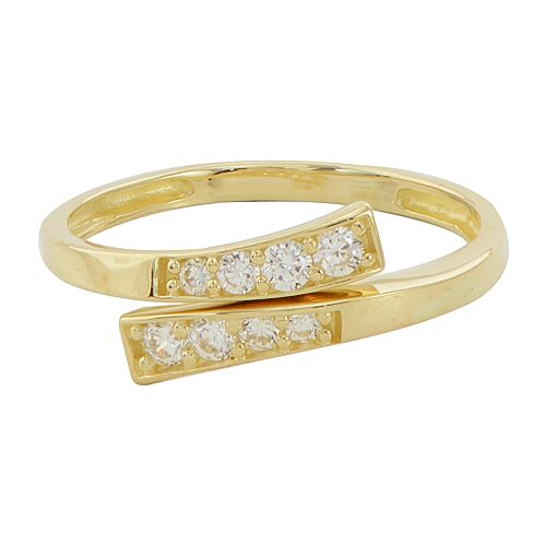 Click here for White Cubic Zirconia 10K Gold Adjustable Toe Ring... prices