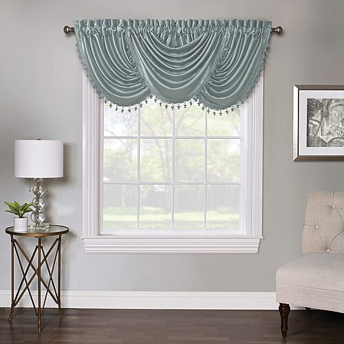 Click here for Regal Home Regency Rod Pocket Waterfall Valance  O... prices