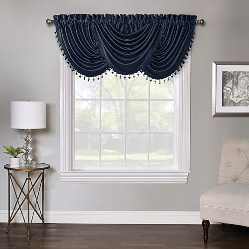 Click here for Regal Home Regency Rod Pocket Waterfall Valance  O... prices