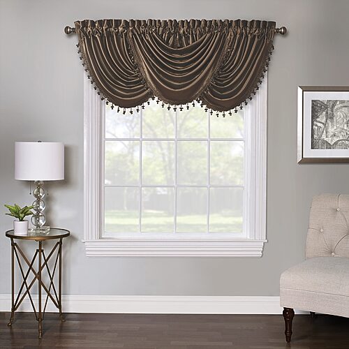 Click here for Regal Home Regency Rod Pocket Waterfall Valance  O... prices