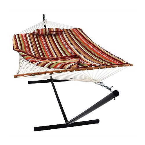 Click here for Cotton Rope Freestanding Hammock with Spreader Bar... prices