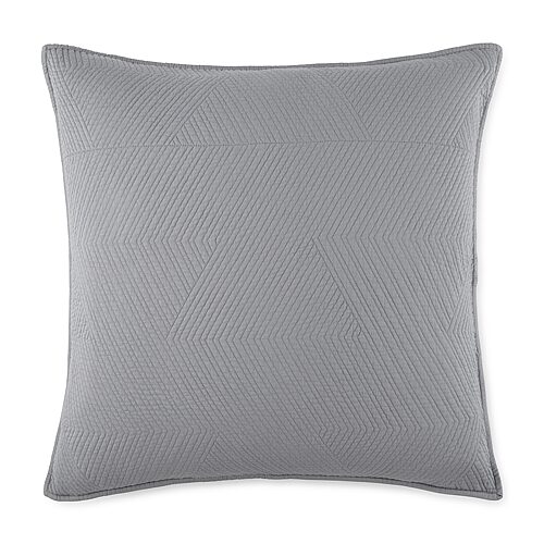 Loom + Forge Syndicate Euro Sham  One Size  Gray