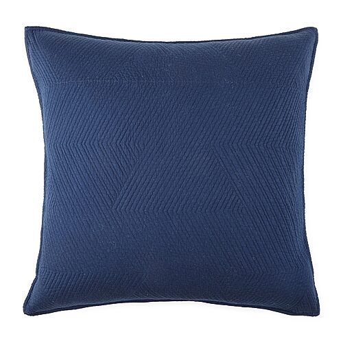 Loom + Forge Syndicate Euro Sham  One Size  Blue