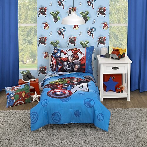 Click here for 4-pc. Avengers Toddler Bedding Set  One Size  Blue prices