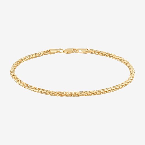 Click here for Womens 14K Gold 8 1/2 Inch Solid Wheat Chain Brace... prices