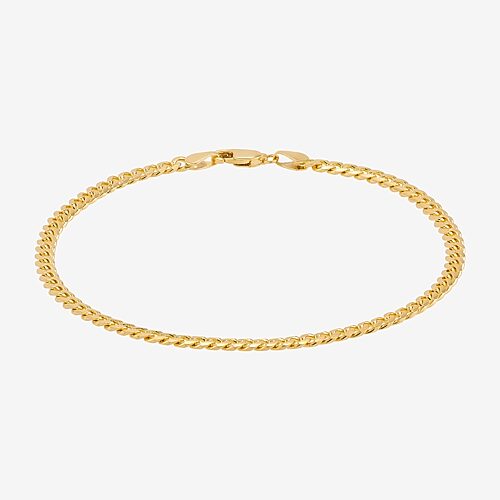 Click here for Womens 14K Gold 8 1/2 Inch Solid Cuban Chain Brace... prices