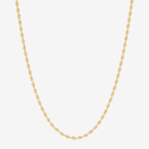 Click here for Womens 14K Gold 22 Inch Rope Chain Necklace  One S... prices