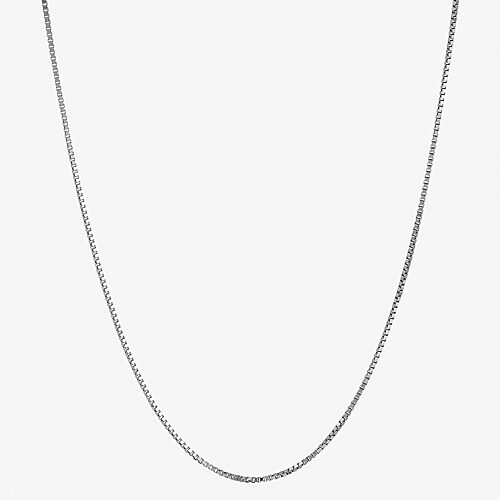 Click here for Womens 14K Gold 24 Inch Box Chain Necklace  One Si... prices