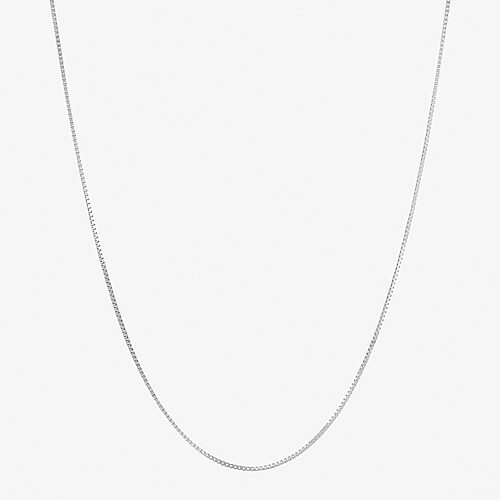 Click here for Womens 14K Gold 16 Inch Box Chain Necklace  One Si... prices