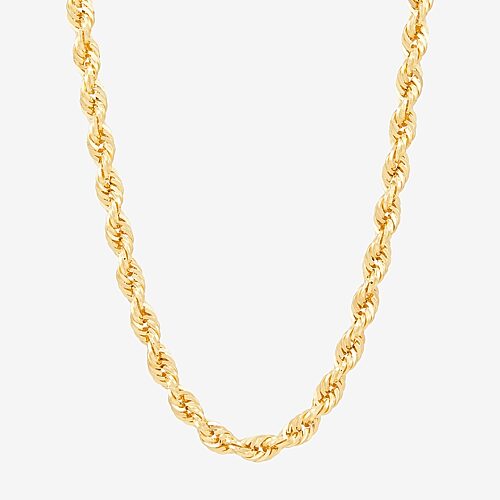 Click here for Unisex Adult 10K Gold 22 Inch Rope Chain Necklace... prices