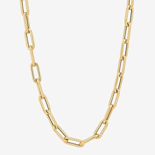 Click here for Unisex Adult 14K Gold 18 Inch Paperclip Chain Neck... prices