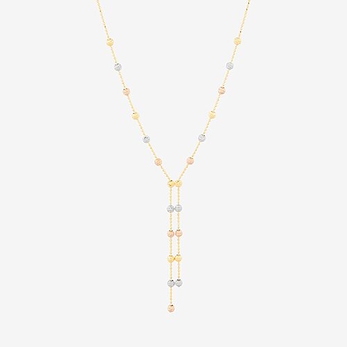 Click here for Womens 14K Gold 17 Inch Y Necklace  One Size  Mult... prices