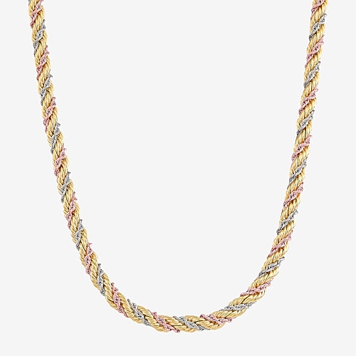 Click here for Womens 14K Gold 18 Inch Rope Chain Necklace  One S... prices