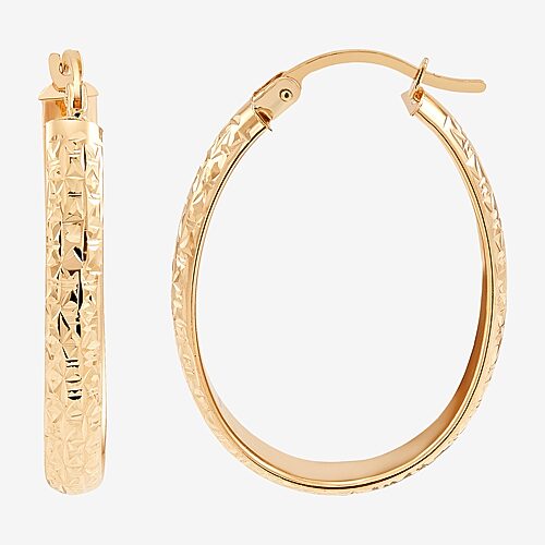 Click here for Womens 10K Gold 30mm Hoop Earrings  One Size  Yell... prices