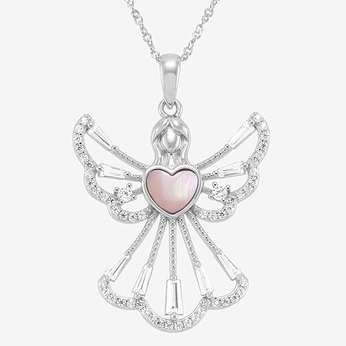 Click here for Womens White Cubic Zirconia Sterling Silver Angel... prices