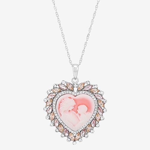 Click here for Womens Multi Color Crystal Sterling Silver Heart 1... prices