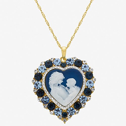 Click here for Womens Multi Color Crystal 18K Gold Over Silver He... prices