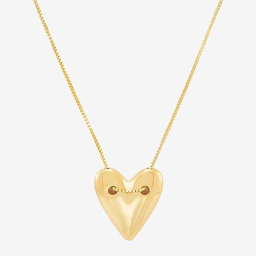 Click here for Limited Quantities! Womens 14K Gold Heart 18 Inch... prices