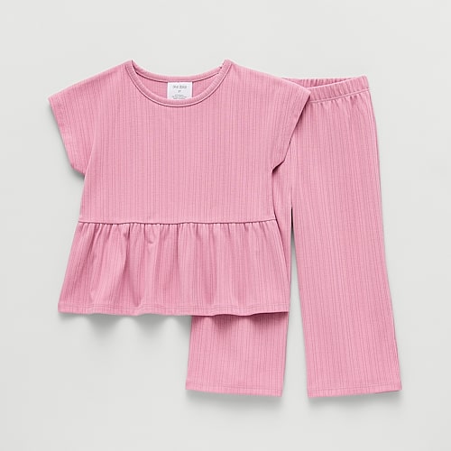 Click here for Okie Dokie Toddler & Little Girls 2-pc. Pant Set... prices