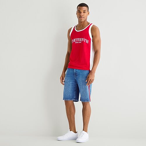 Click here for Hope & Wonder Juneteenth Mens Denim Short  36  Blu... prices