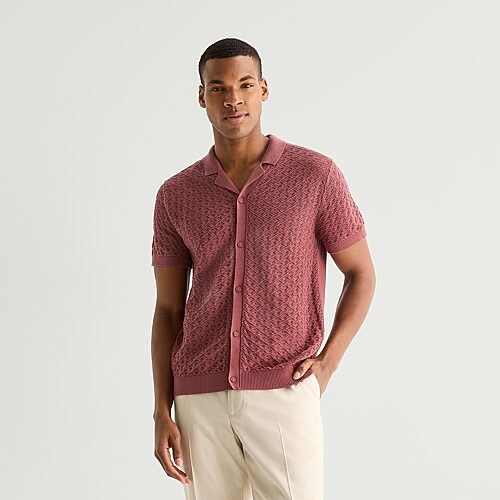 Click here for J. Ferrar Button Front Mens Short Sleeve Button Po... prices