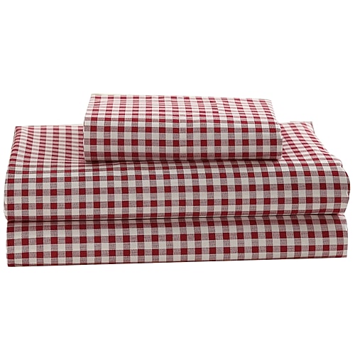 Click here for Laurel & Mayfair 250tc Gingham Print Sheet Set  On... prices