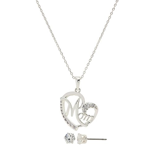 Click here for Sparkle Allure Mom Womens White Cubic Zirconia Pur... prices