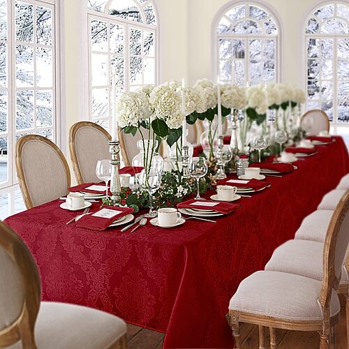 Click here for Elrene Barcelona Jacquard Damask Oblong Tablecloth... prices