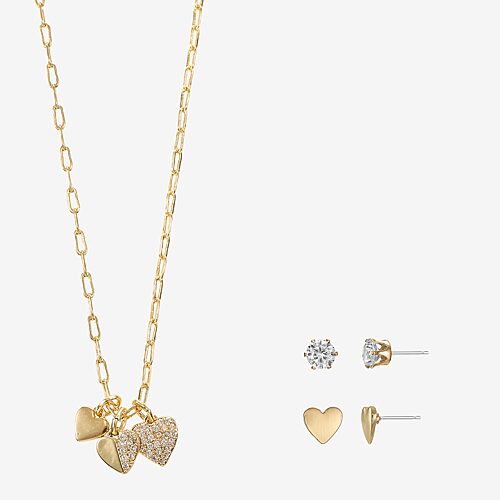 Click here for Sparkle Allure Womens Cubic Zirconia 14K Gold Over... prices