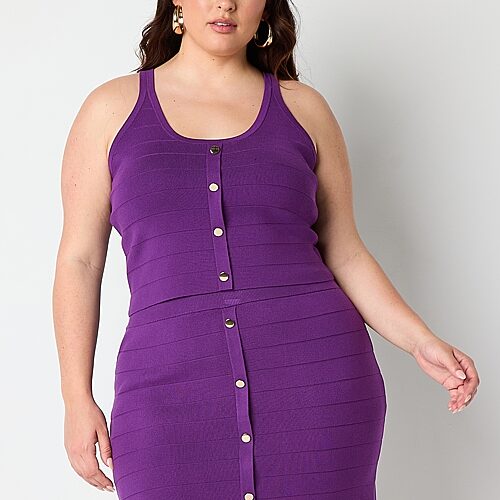 Click here for Bold Elements Plus Womens Scoop Neck Sleeveless Pu... prices