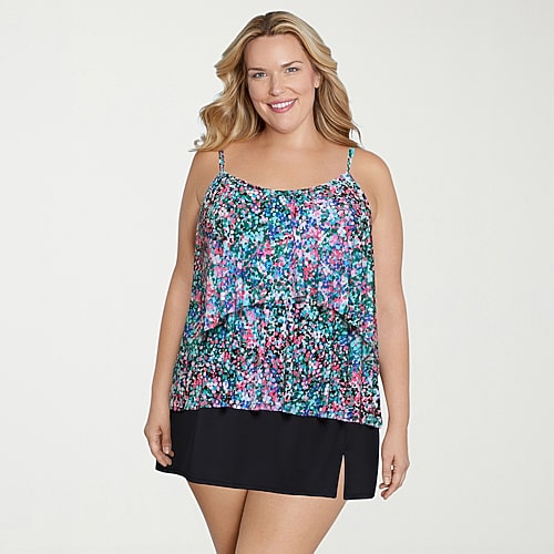 Click here for Sonnet Shores Womens Dots Plus Tankini Swimsuit To... prices