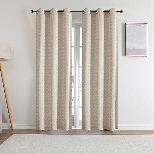 Click here for Tobias Metallic Grommet Top Blackout Set of 2 Curt... prices