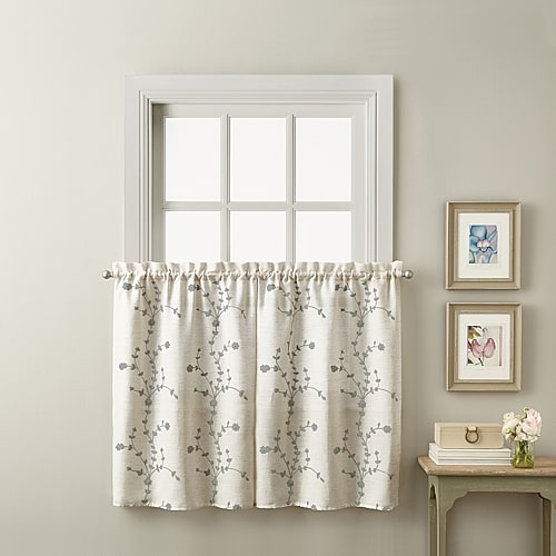 Click here for CHF Lynette 2-pc. Rod Pocket Window Tier  One Size... prices