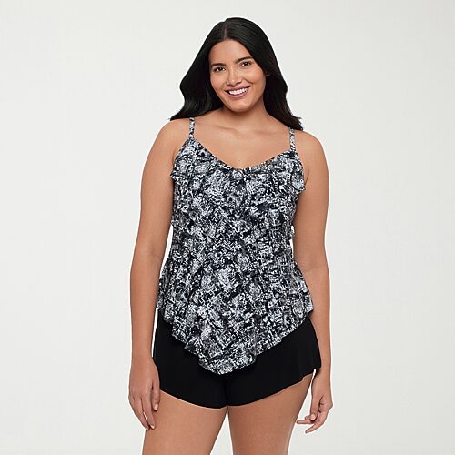 Click here for Trimshaper Womens Animal Print Animal Tankini Swim... prices
