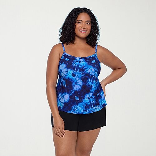 Click here for Trimshaper Womens Americana Plus Swim Romper  16w... prices